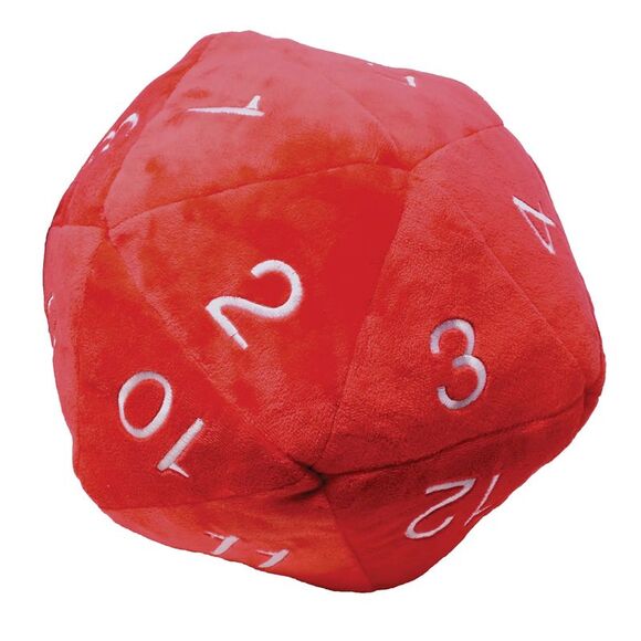 Ultra Pro | Games | Jumbo D2 Novelty Dice Plush In Red With White ...